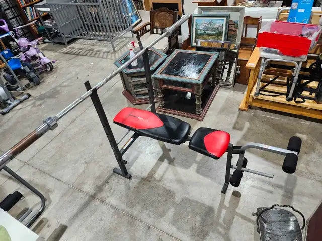 Weider Pro 256 Bench Press + 210lbs Plates & Bar – Rebound Centre
