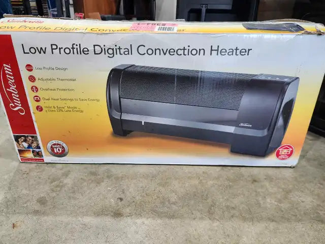 Sunbeam Low Profile Digital Convection Heater Rebound Centre
