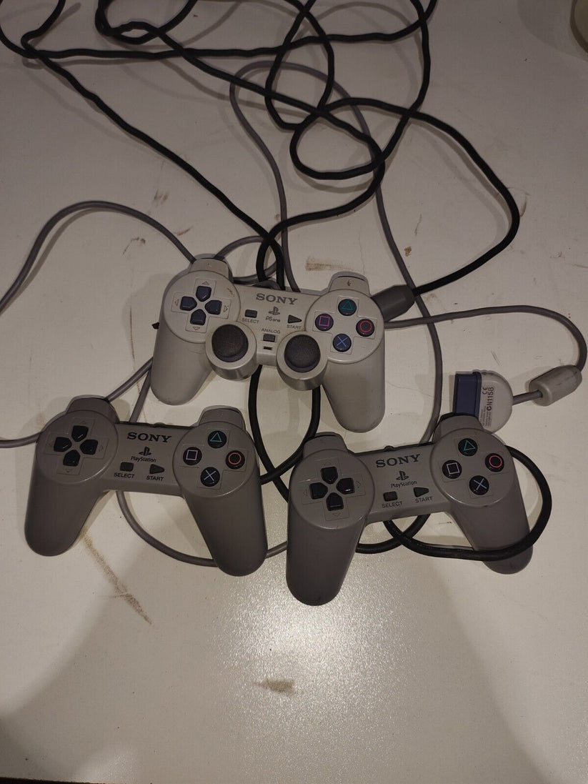 Sony PS One PS1 Slim Console SCPH-101 Bundle with Controllers -With Or ...