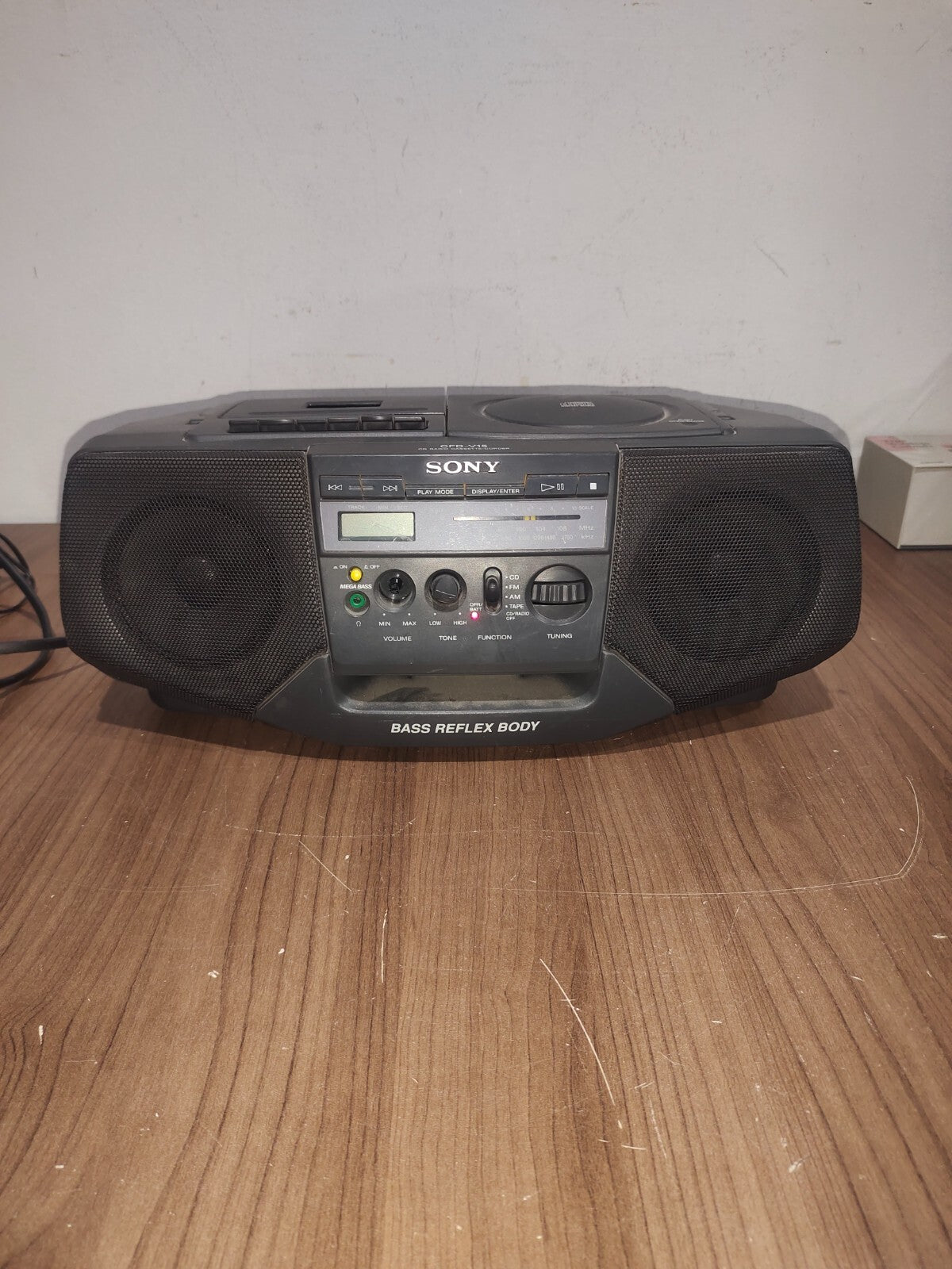 Sony Boom Box CFD-V15 Radio Cassette CD Player "MEGA BASS" – Rebound Centre