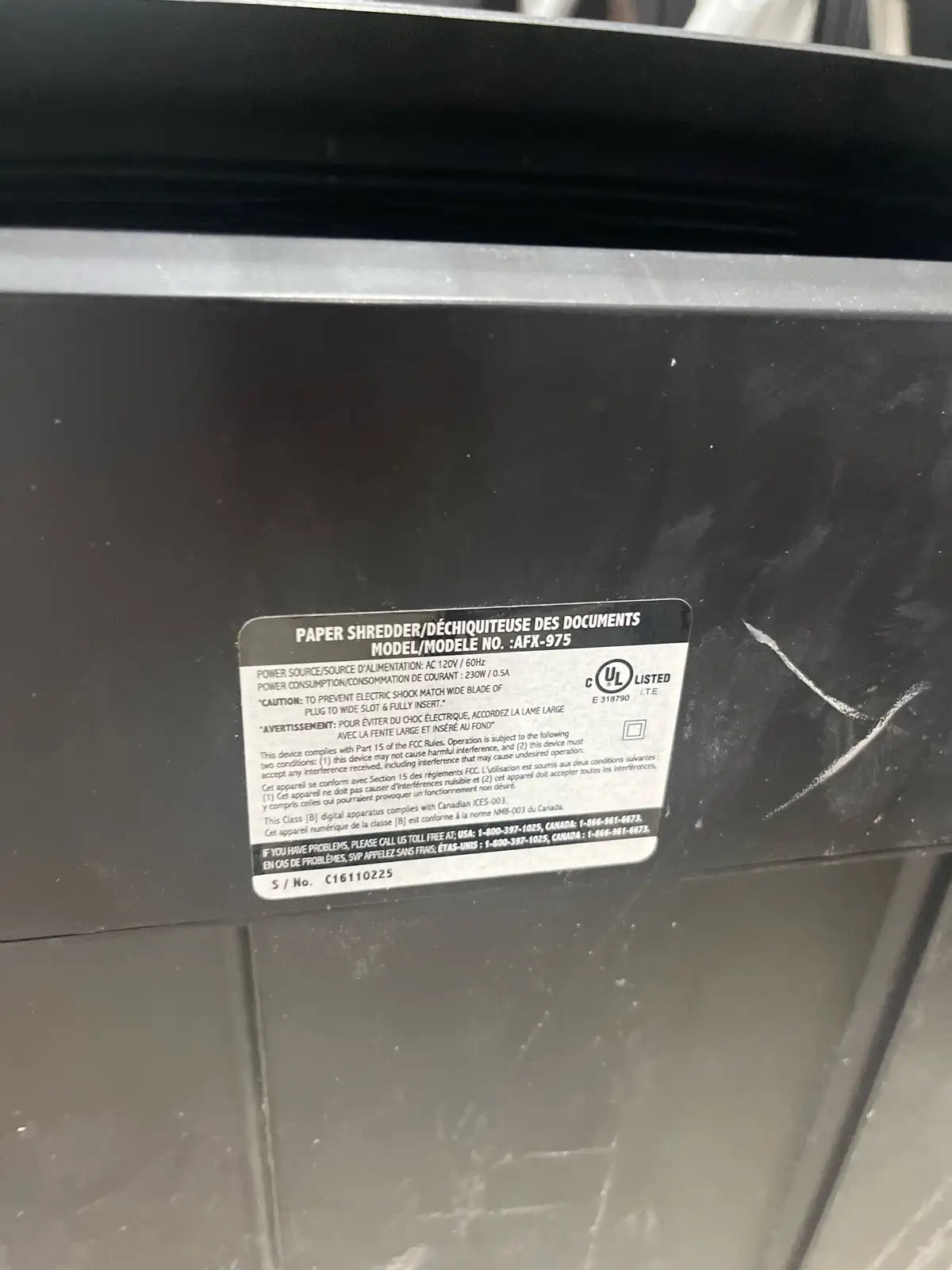 Royal Sovereign Paper Shredder – Rebound Centre