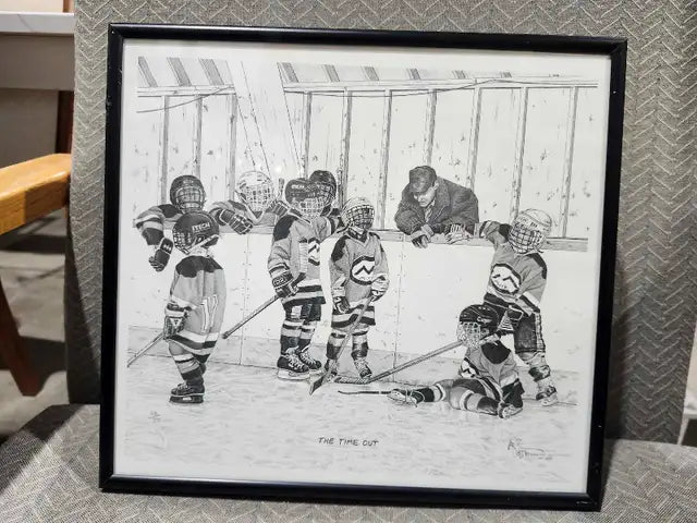 Bernie Brown "The Time Out" Art - 12x12" – Rebound Centre