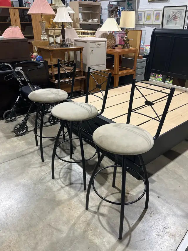 Set of three Bar Stools – Rebound Centre